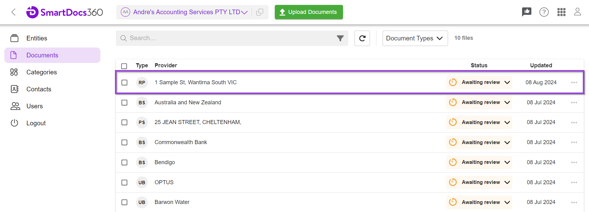 Rental Property Statements – SmartDocs 360